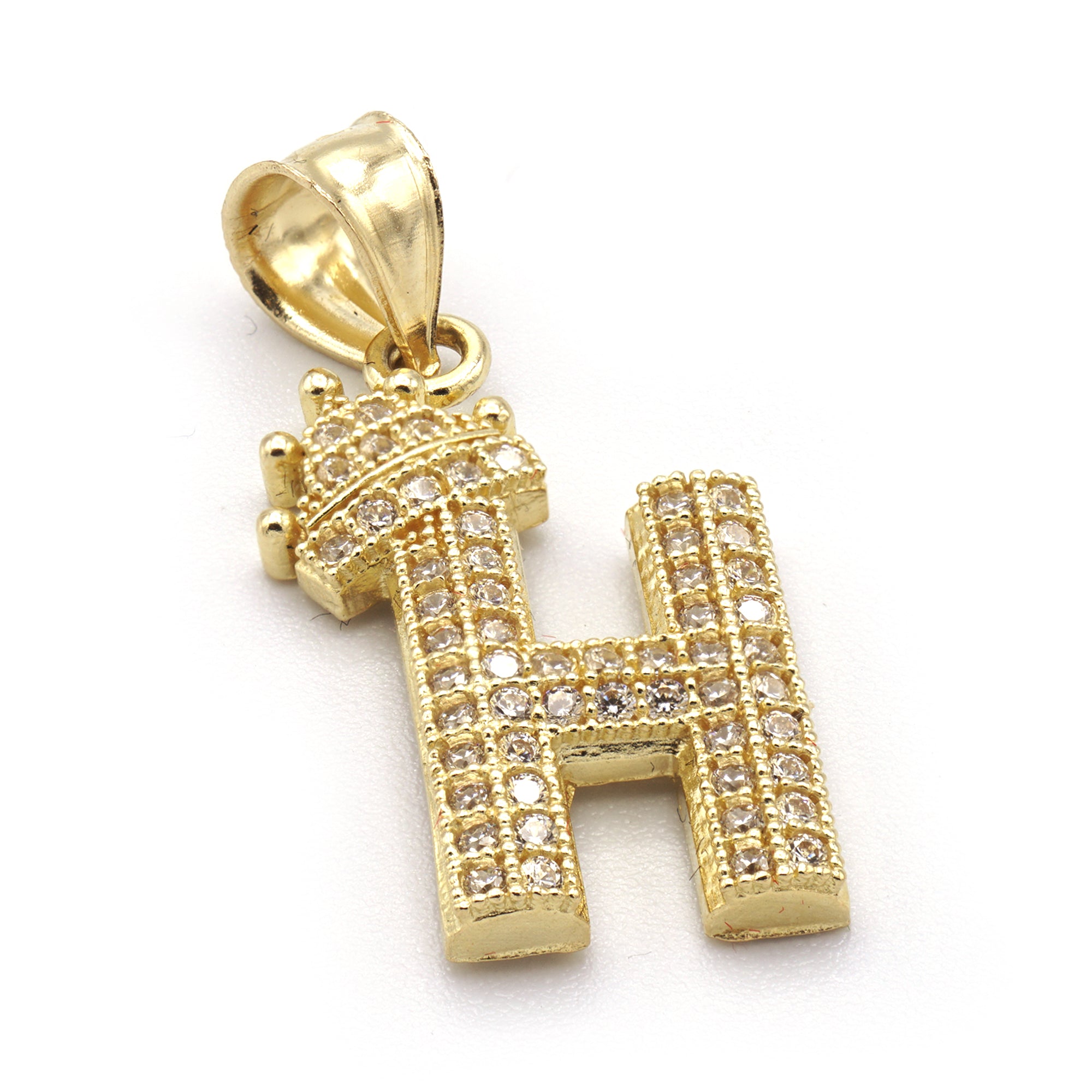 10k Gold Letter H Pendant – Isaac Jewelry